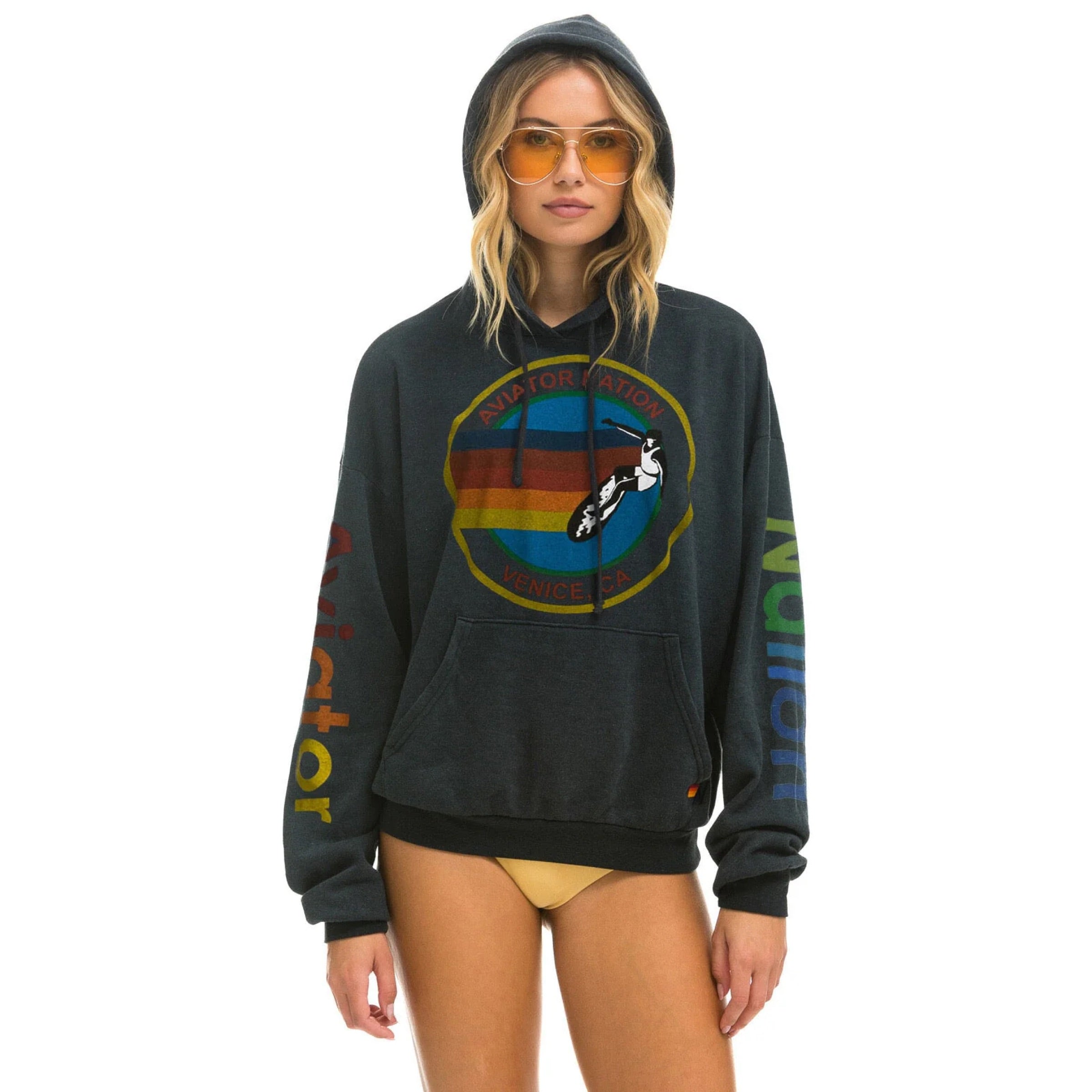 *RESTOCKED* Logo Pullover Hoodie Relaxed Charcoal – The West Village